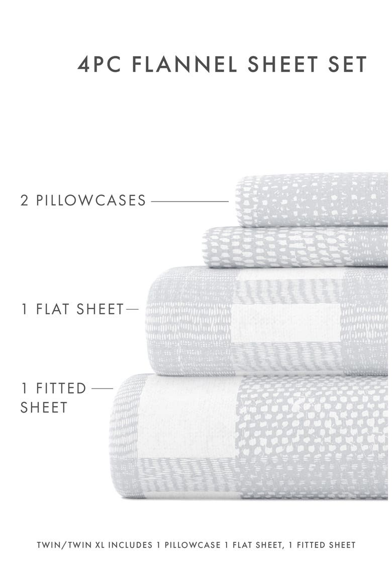 Premium Ultra Soft 4-Piece Flannel Bed Sheet Set | Nordstromrack