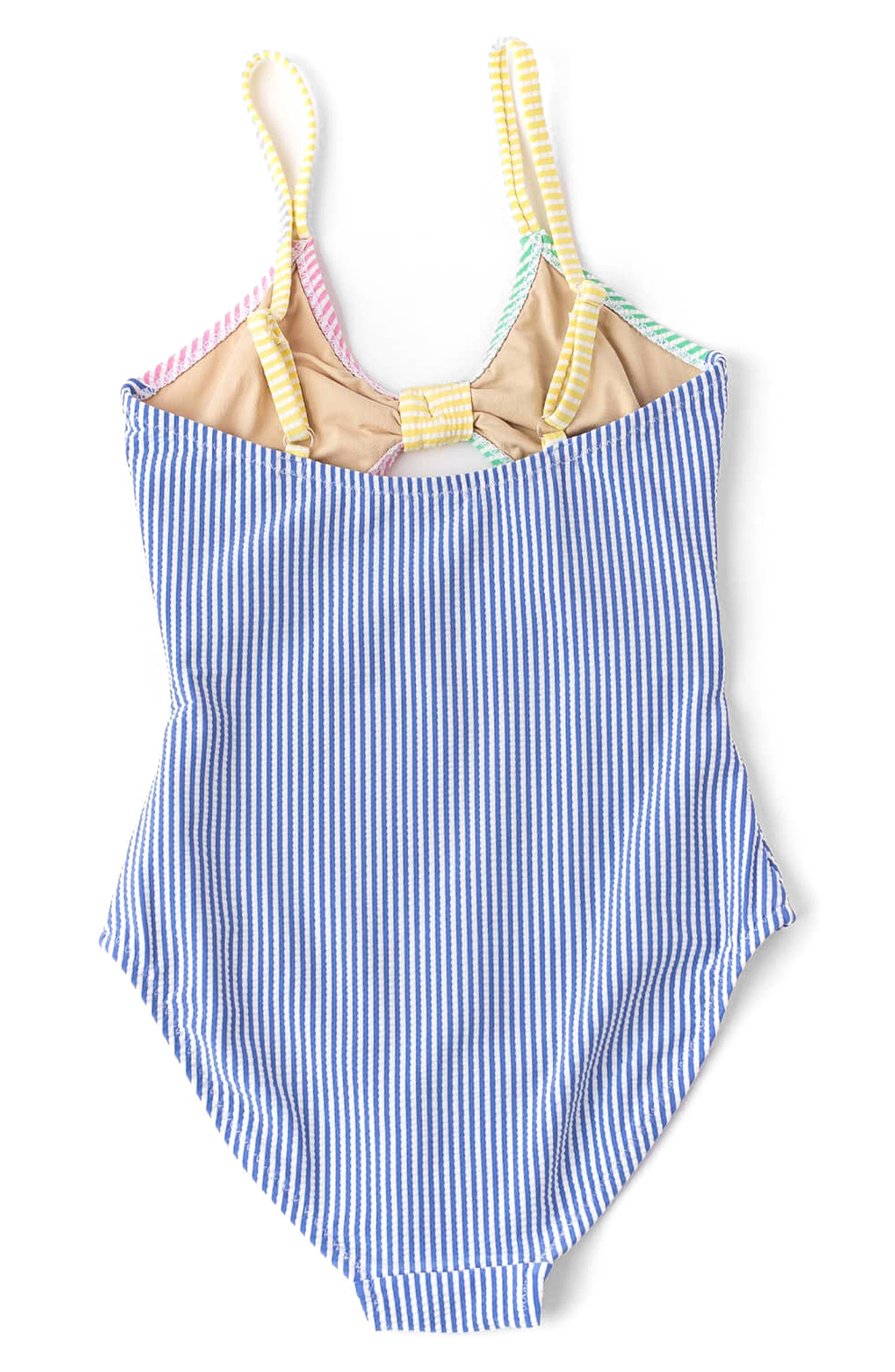 Shade Critters Kids' Monokini Seersucker One-Piece Swimsuit | Nordstromrack