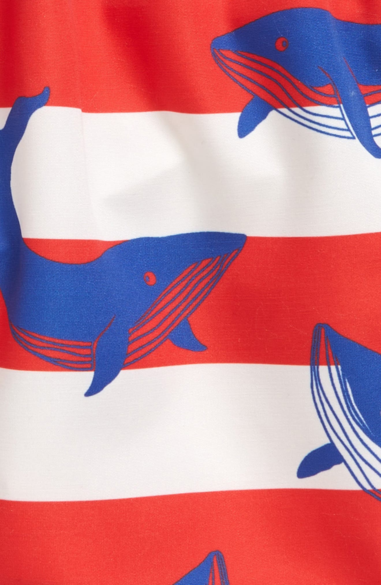Mini Boden Kids' Whale Stripe Swim Trunks | Nordstromrack