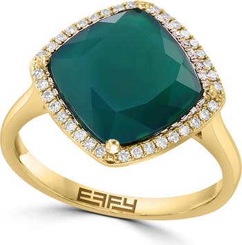 EFFY Green Onyx & Diamond Ring - 0.13ct. | Nordstromrack