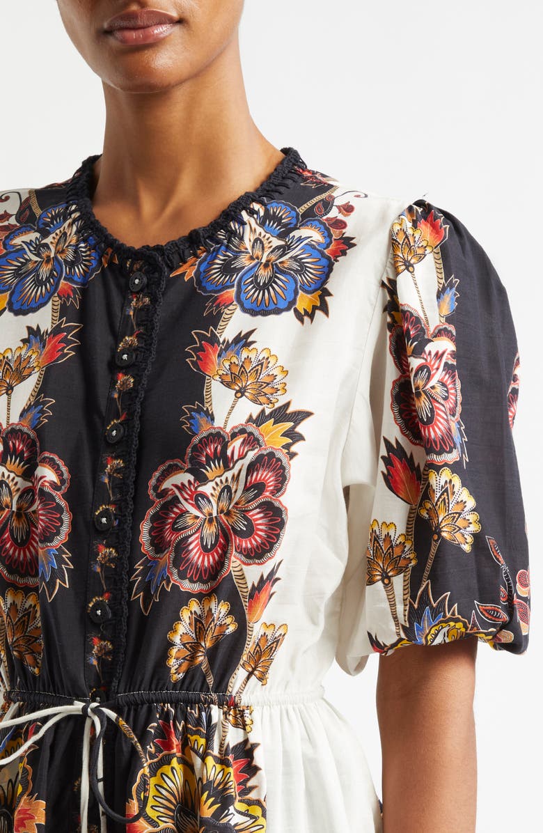 FARM Rio Floral Drawstring Waist Top | Nordstromrack