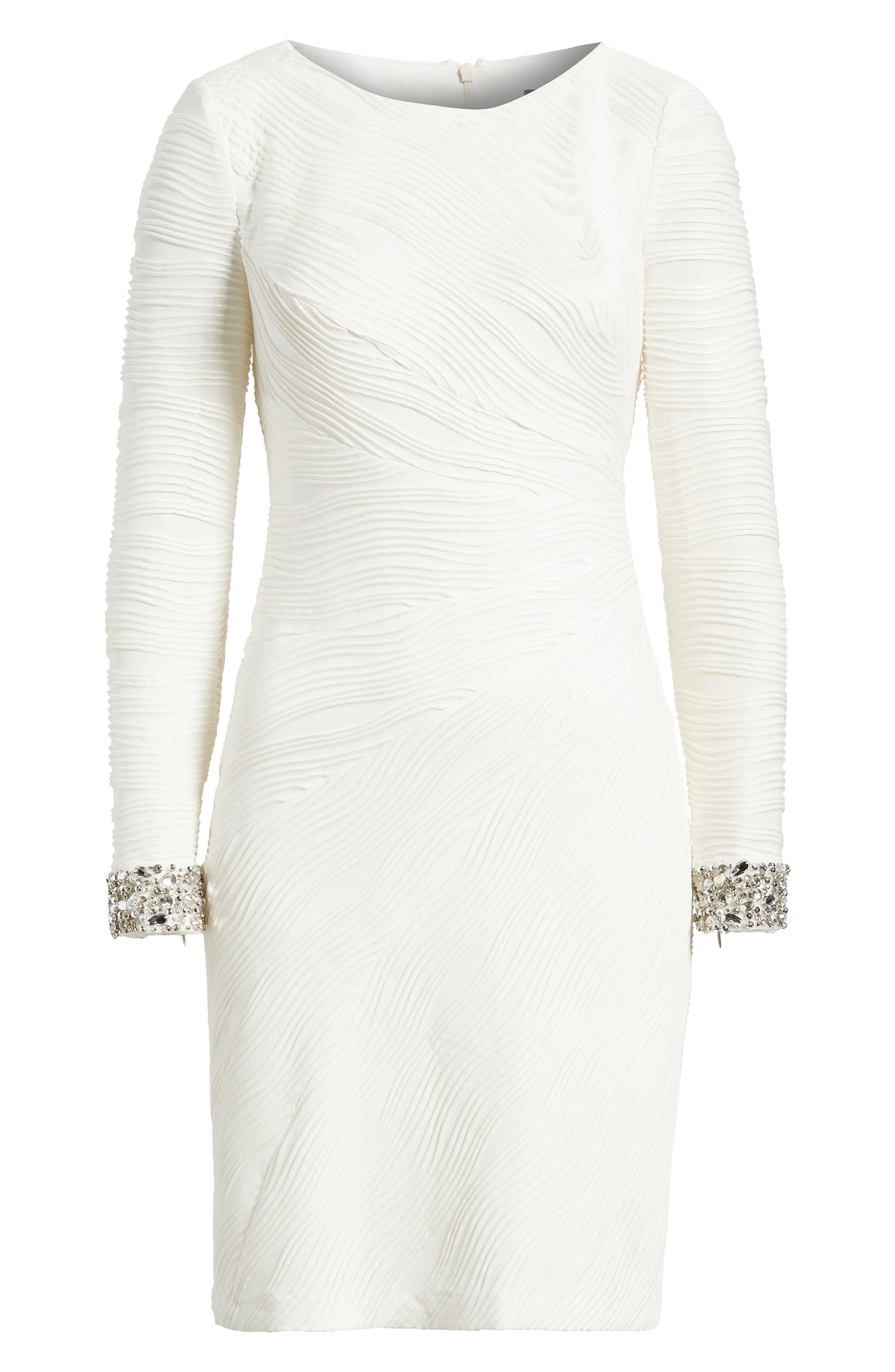 Vince Camuto Foil Wave Long Sleeve Knit Dress | Nordstrom