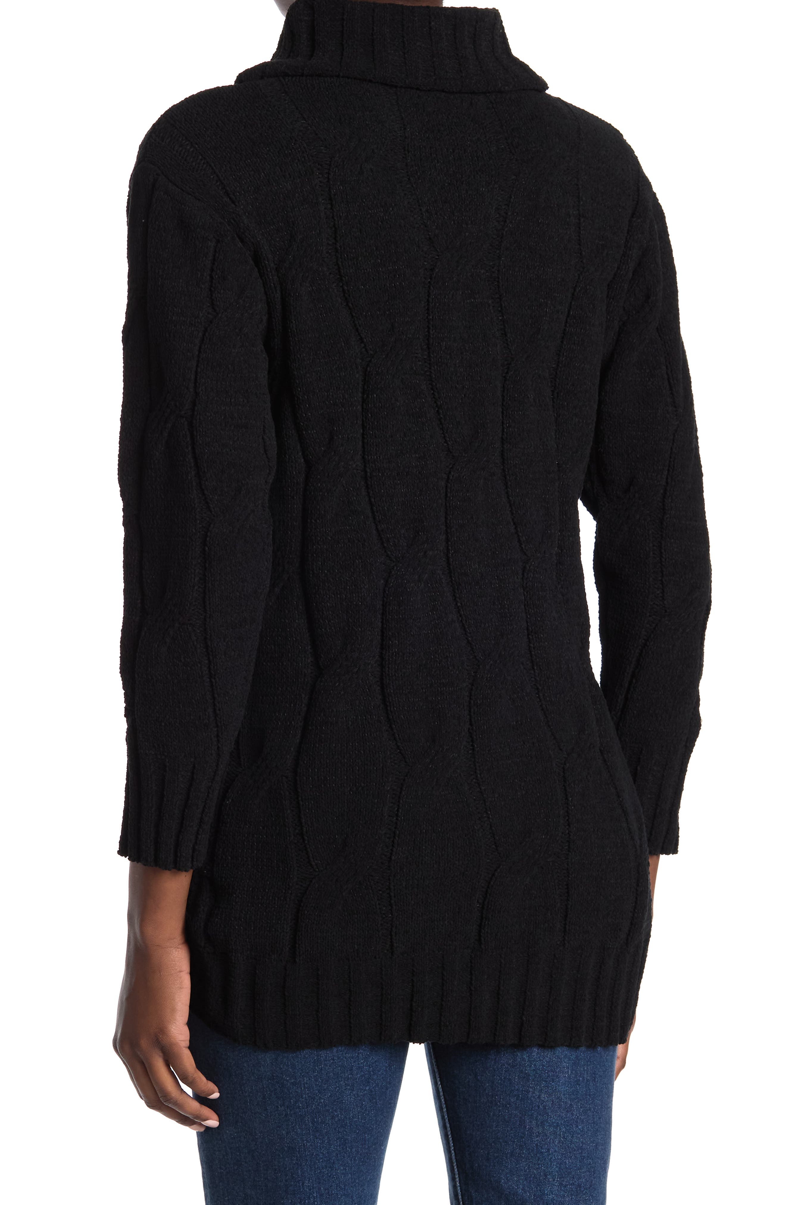 STITCHDROP Chenille Cable Cowl Neck Tunic Sweater | Nordstromrack