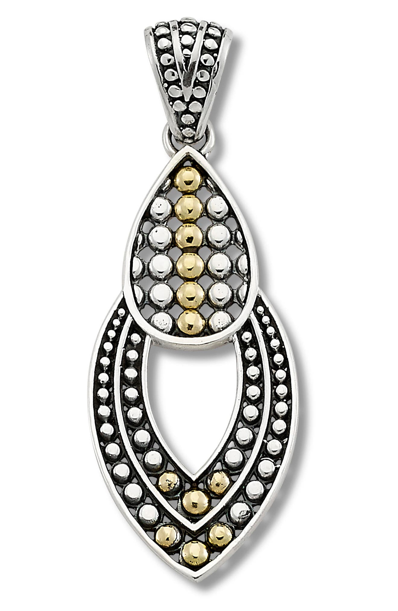 SAMUEL B. 18K Gold & Sterling Silver Marquis Pendant | Nordstromrack