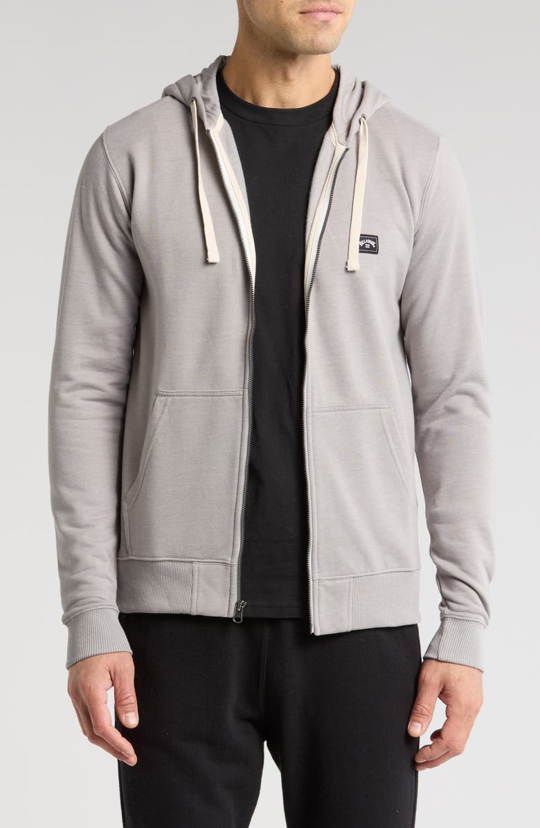 Billabong Classic Cotton & Recycled Polyester Blend Fleece Zip-Up ...