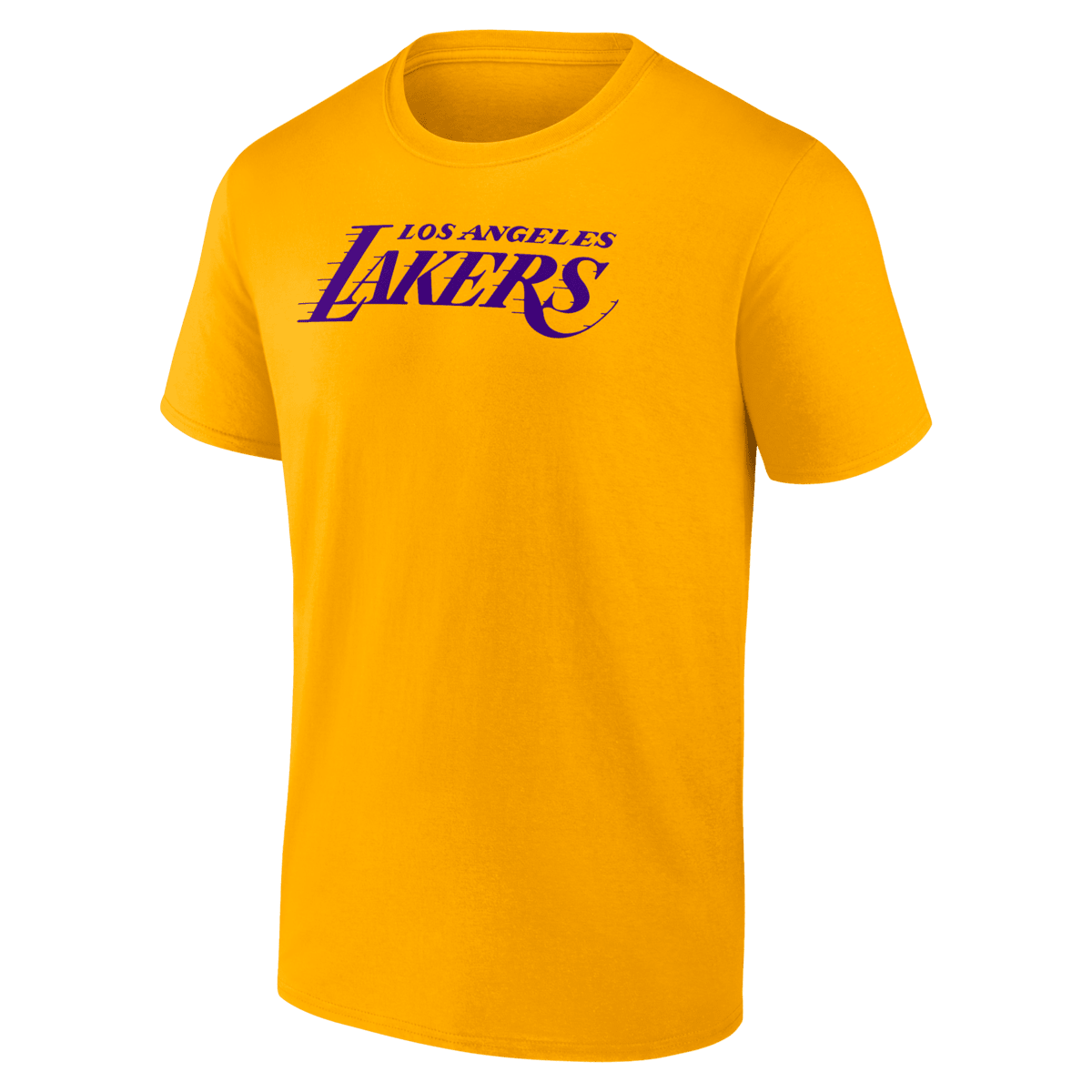 Men's Logo Athletic Gold Los Angeles Lakers Wordmark T-Shirt (Men ...