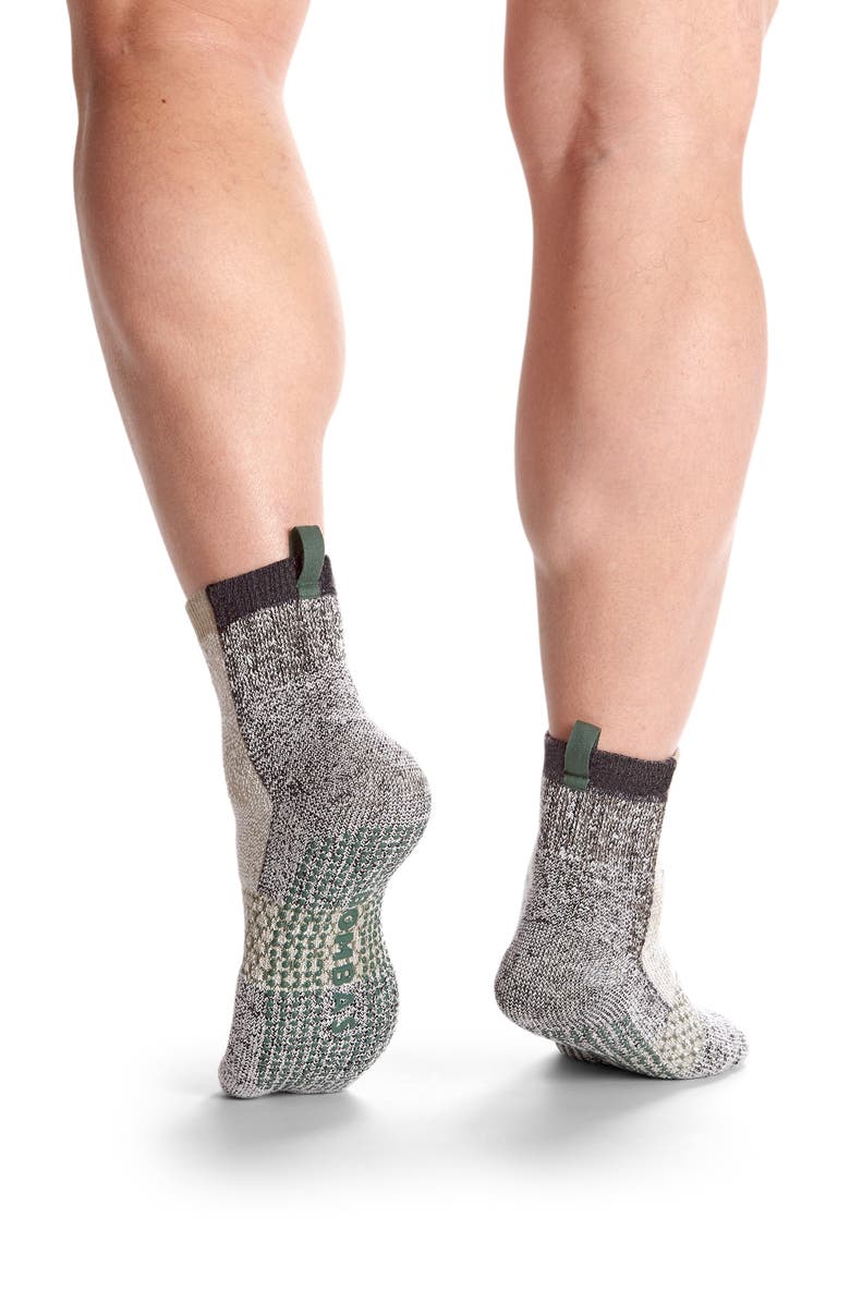 Bombas Merino Wool Blend Colorblock Gripper Slipper Calf Socks ...