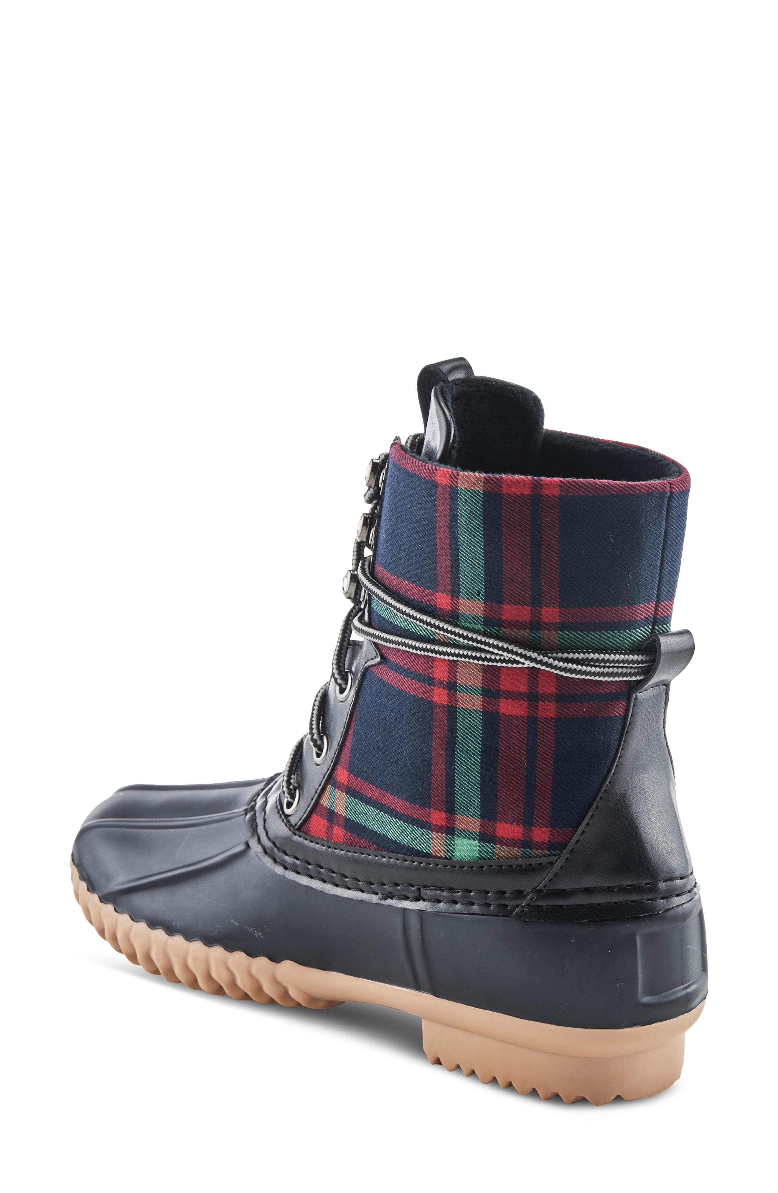 Spring Step Duckie Plaid Waterproof Rain Boot (Women) | Nordstromrack