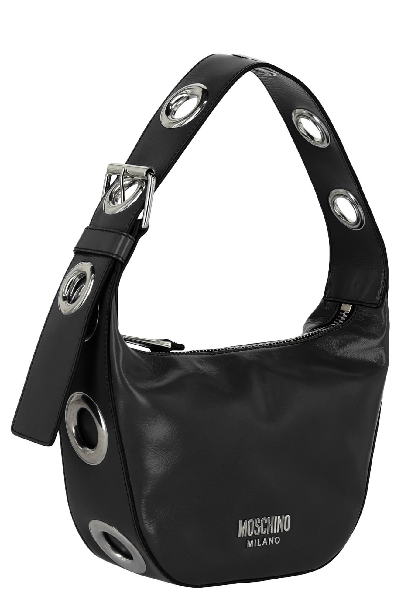 Moschino Logo Stud Shoulder Bag | Nordstromrack