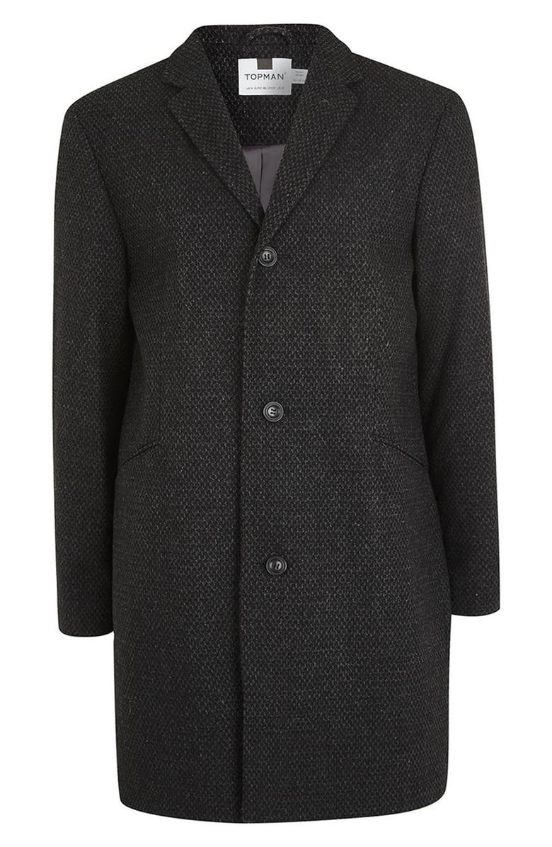 Topman Textured Overcoat | Nordstrom