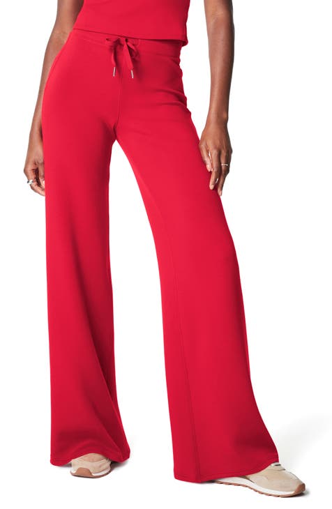 Red high waisted pants store