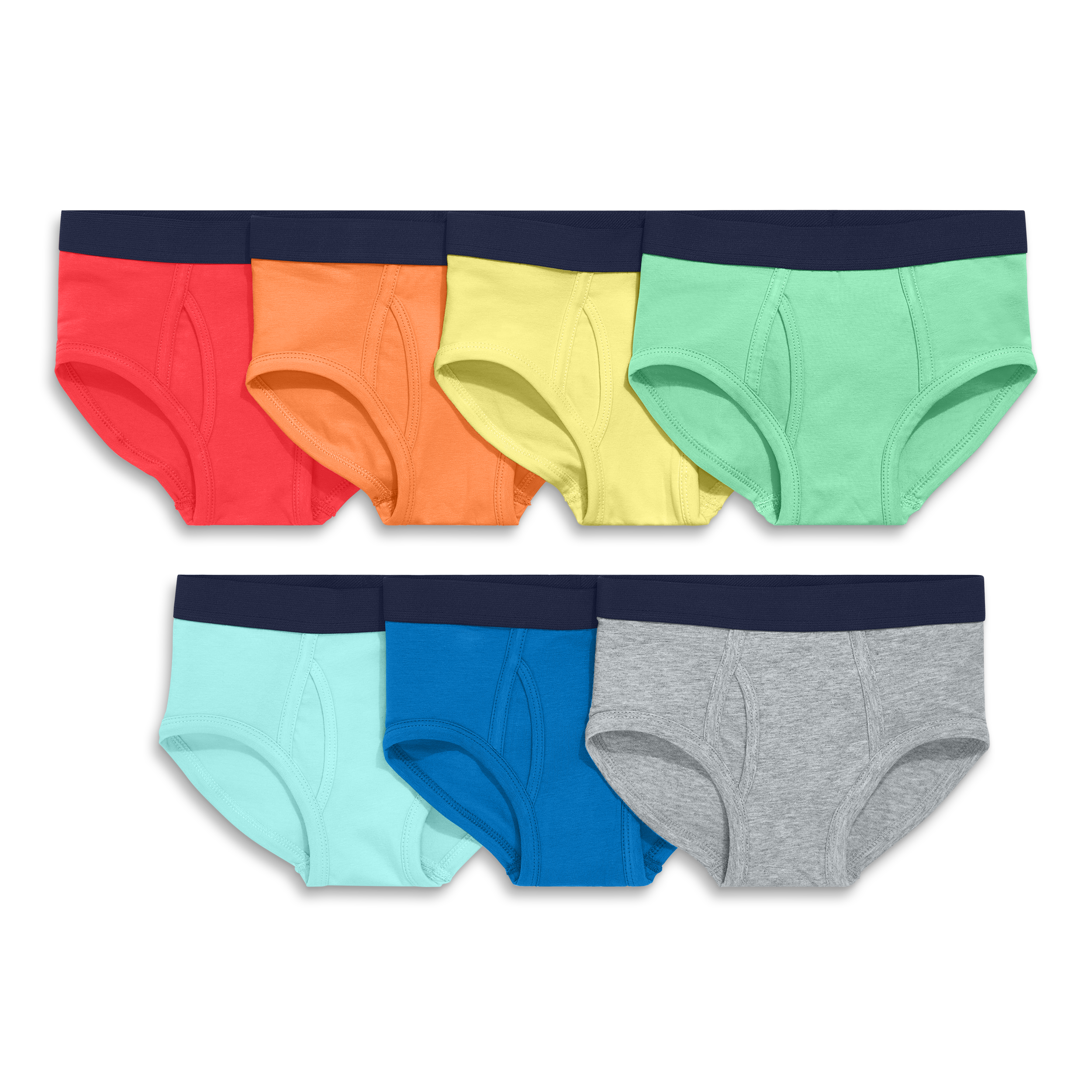 Primary Kids Brief 7-Pack In Solid Rainbow Mix | Nordstrom