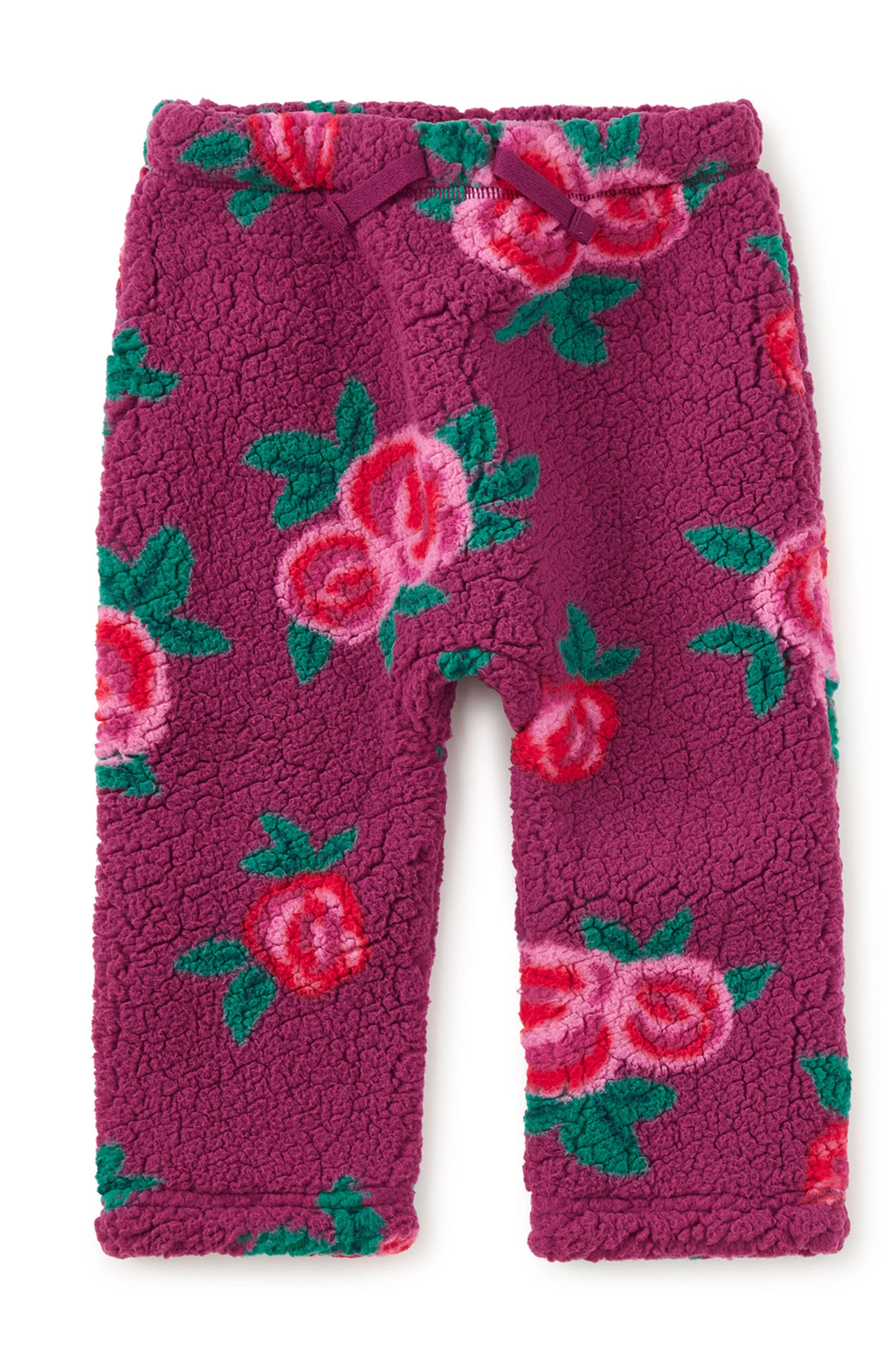 Tea Collection Teddy Fleece Baby Pants | Nordstrom