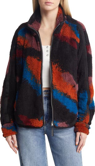 Thread & Supply Patterned High Pile Fleece Jacket | Nordstrom
