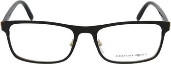 McQueen Alexander McQueen 57mm Rectangle Optical Frames | Nordstromrack