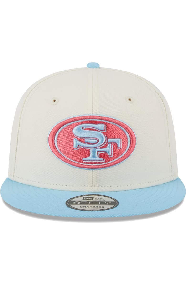 New Era Men's New Era Cream/Light Blue San Francisco 49ers Two-Tone ...