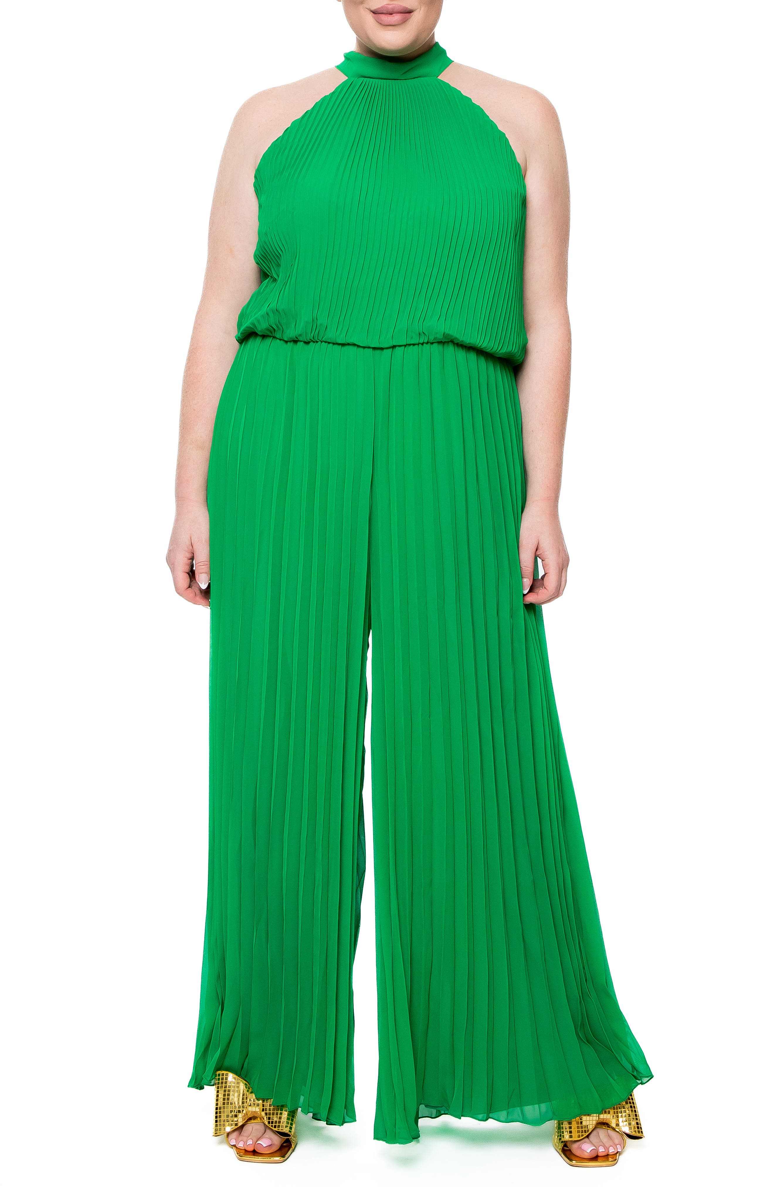 MEGHAN LA Wild Orchid Pleat Jumpsuit | Nordstromrack