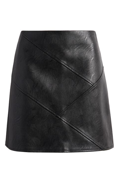 Women's Black Leather & Faux Leather Skirts | Nordstrom