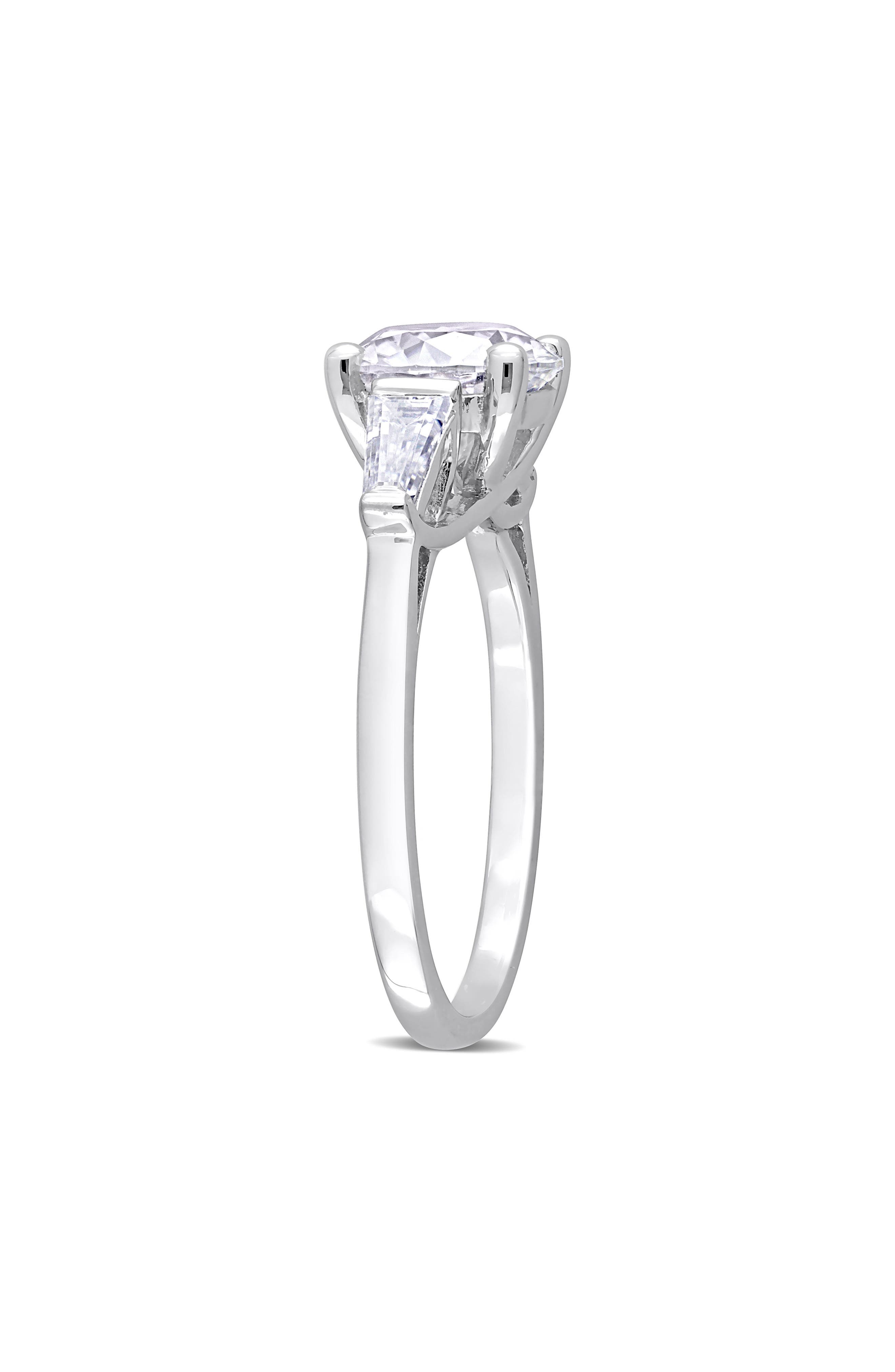 DELMAR Round Cut & Taper Cut Moissanite Ring | Nordstromrack