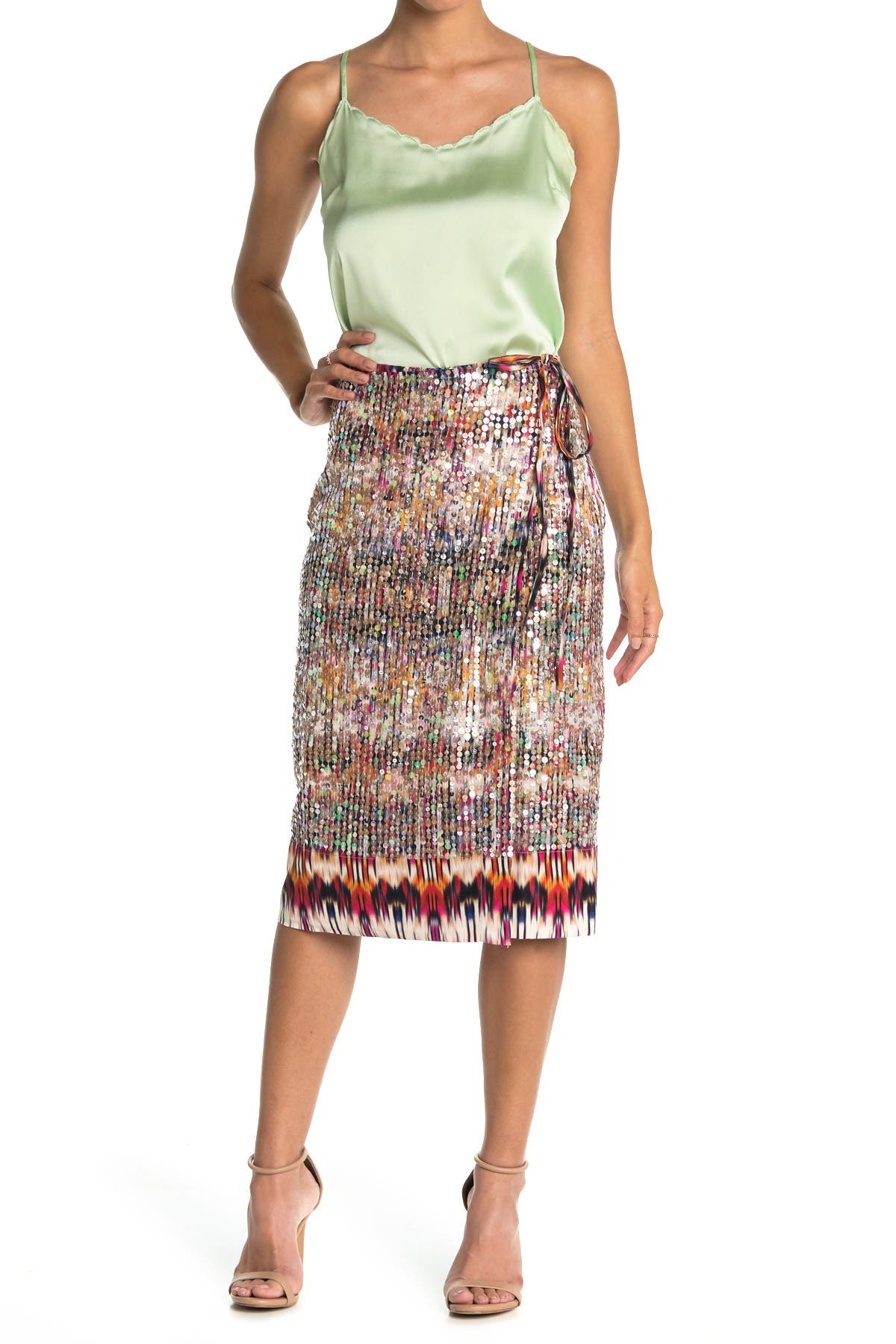 Le Superbe Van Gogh Sequin Wrap Skirt | Nordstromrack