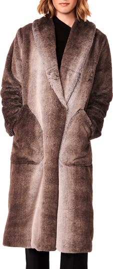 Bernardo Ombre Faux Fur Longline Coat | Nordstrom