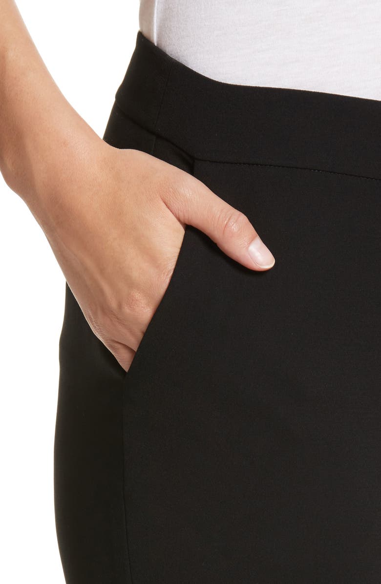 Lafayette 148 New York Manhattan Finesse Crepe Crop Flare Pants ...