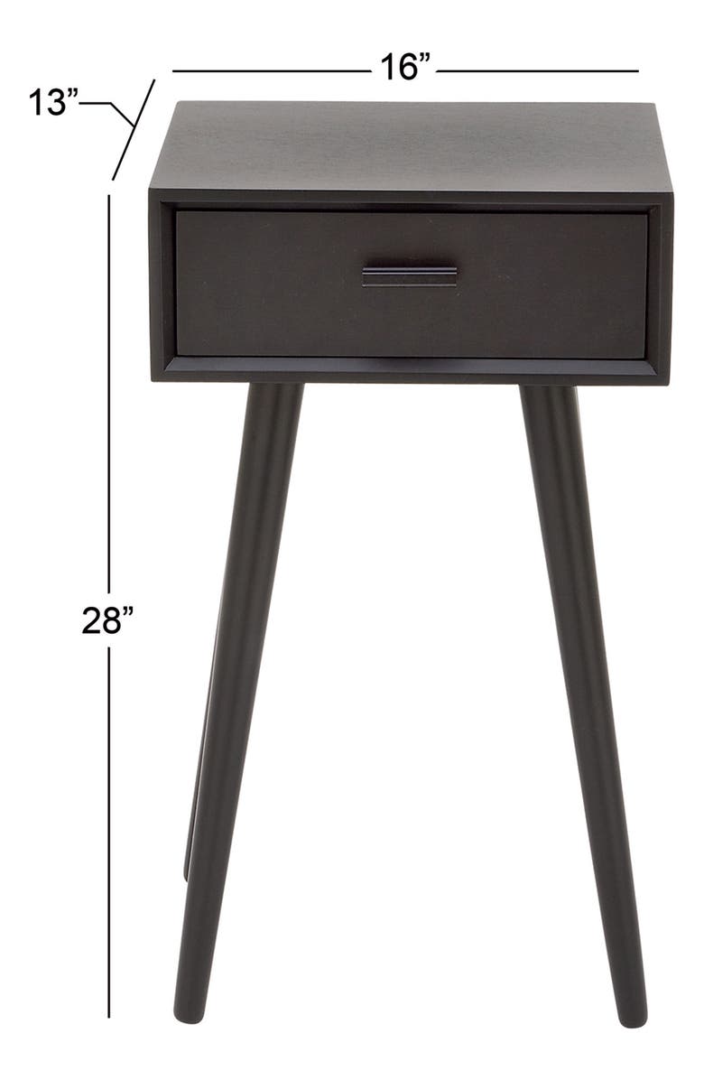 GINGER BIRCH STUDIO Black Wood Modern Accent Table | Nordstromrack