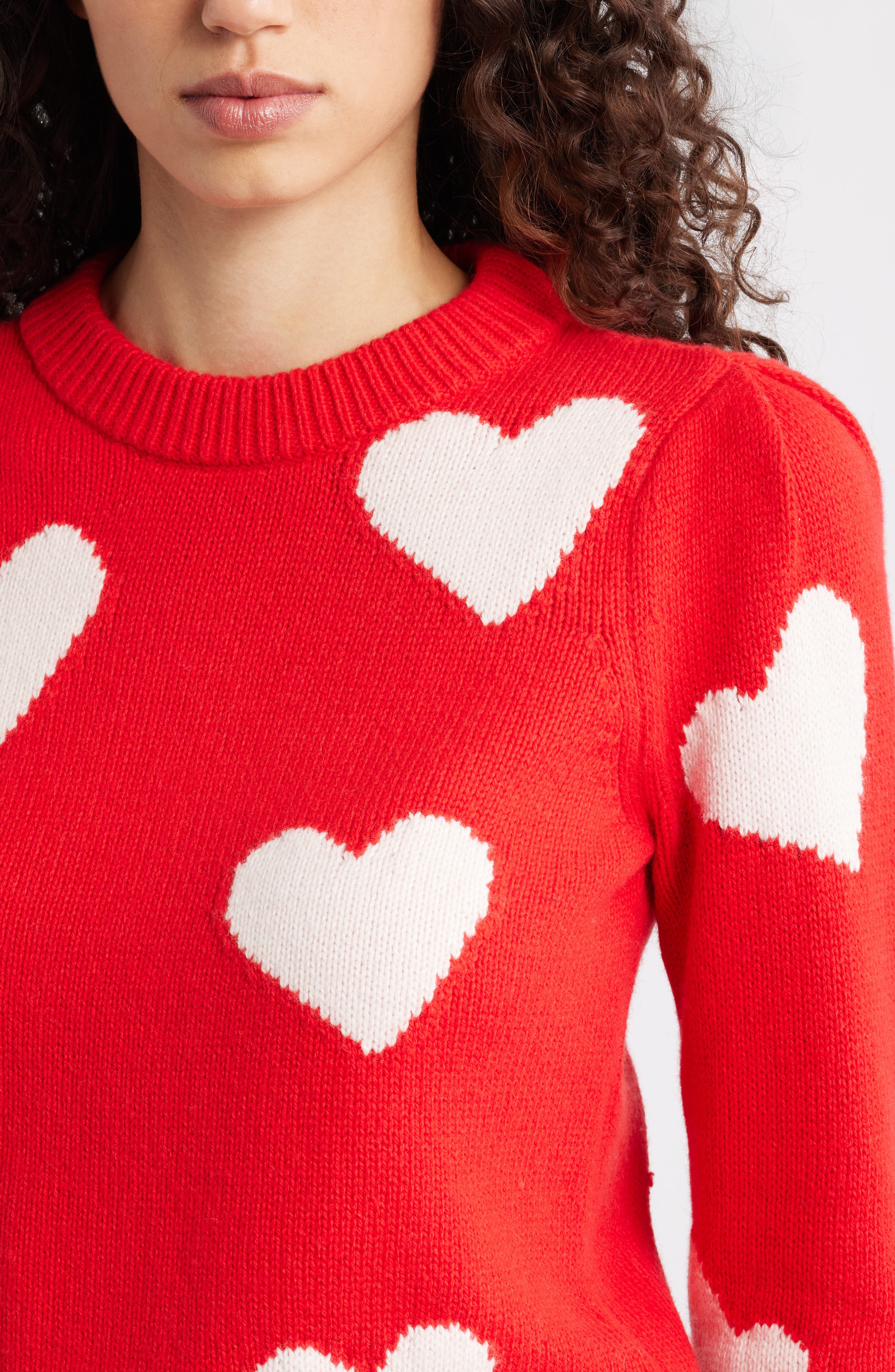 Caslon® Intarsia Heart Sweater | Nordstromrack