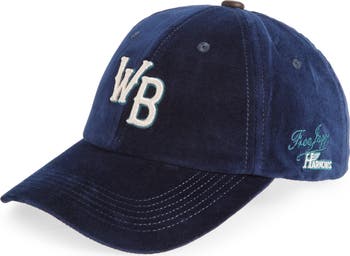 Wales Bonner Original Monogram Velvet Adjustable Baseball Cap | Nordstrom