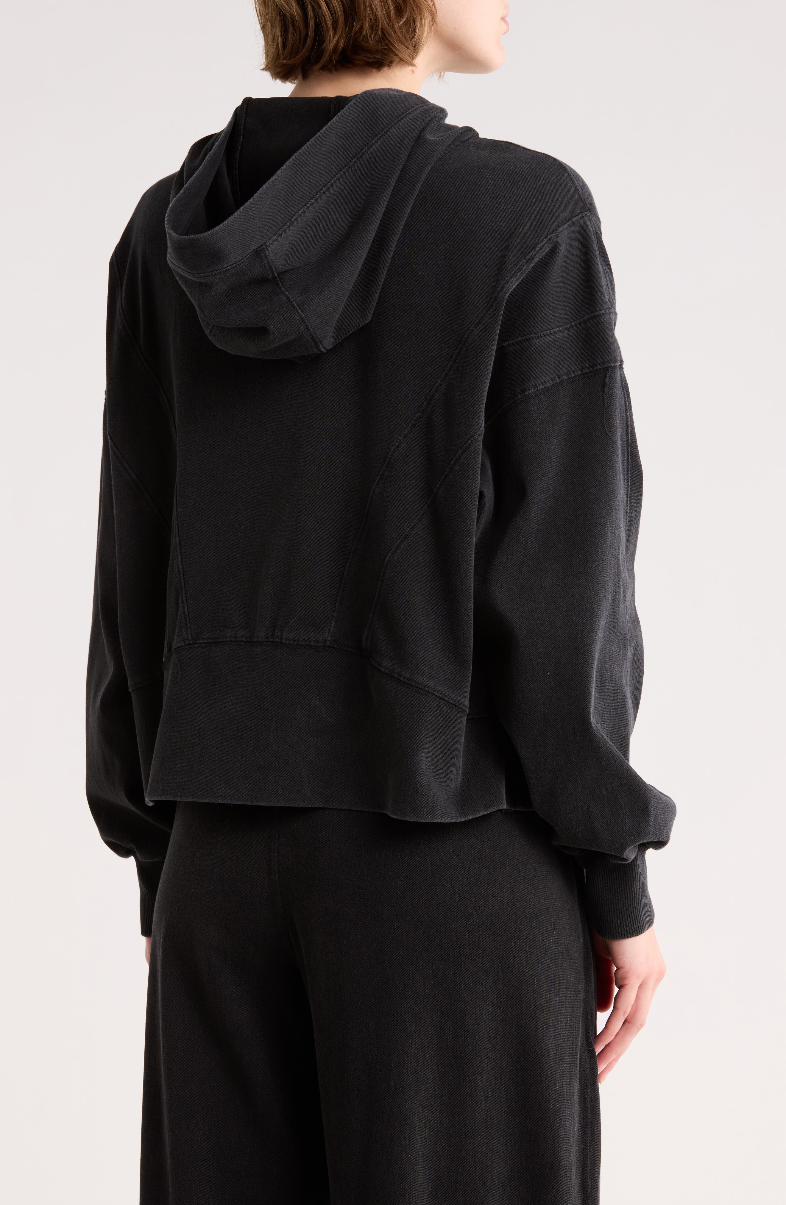 YOGALICIOUS Flow Crop Hooded Sweatshirt | Nordstromrack