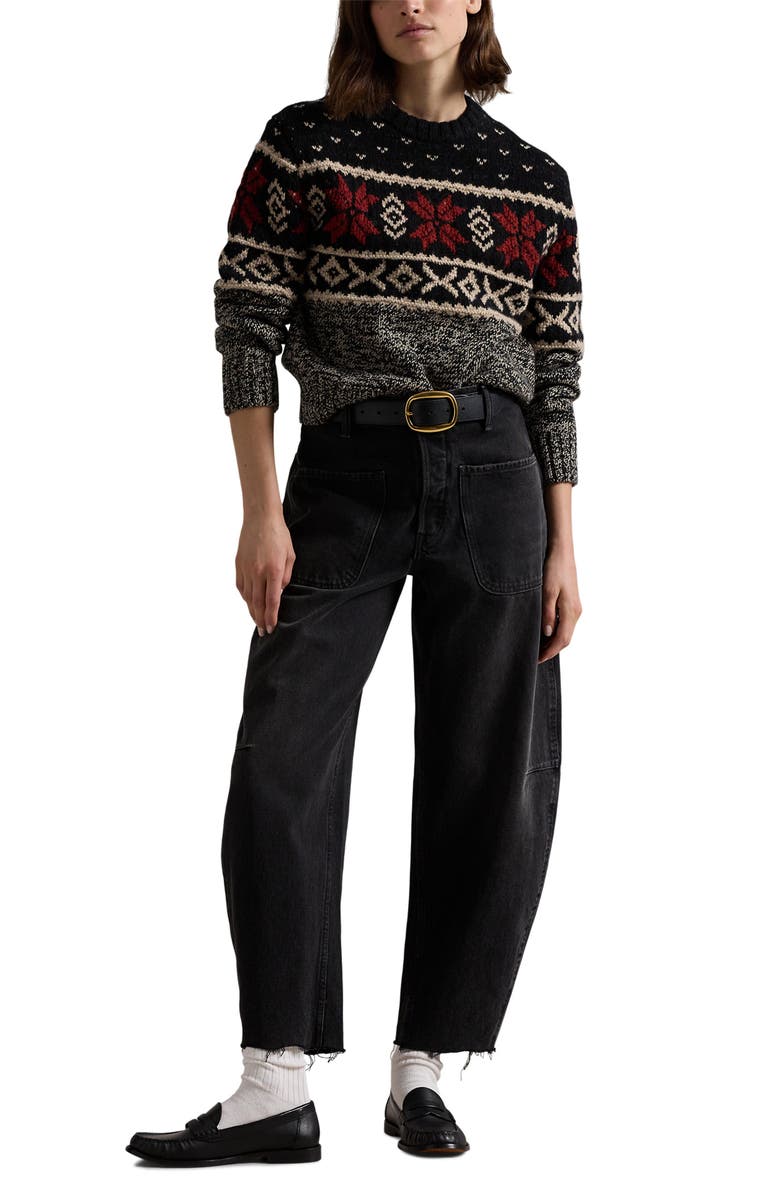 Polo Ralph Lauren Snowflake Jacquard Wool Crewneck Sweater | Nordstromrack
