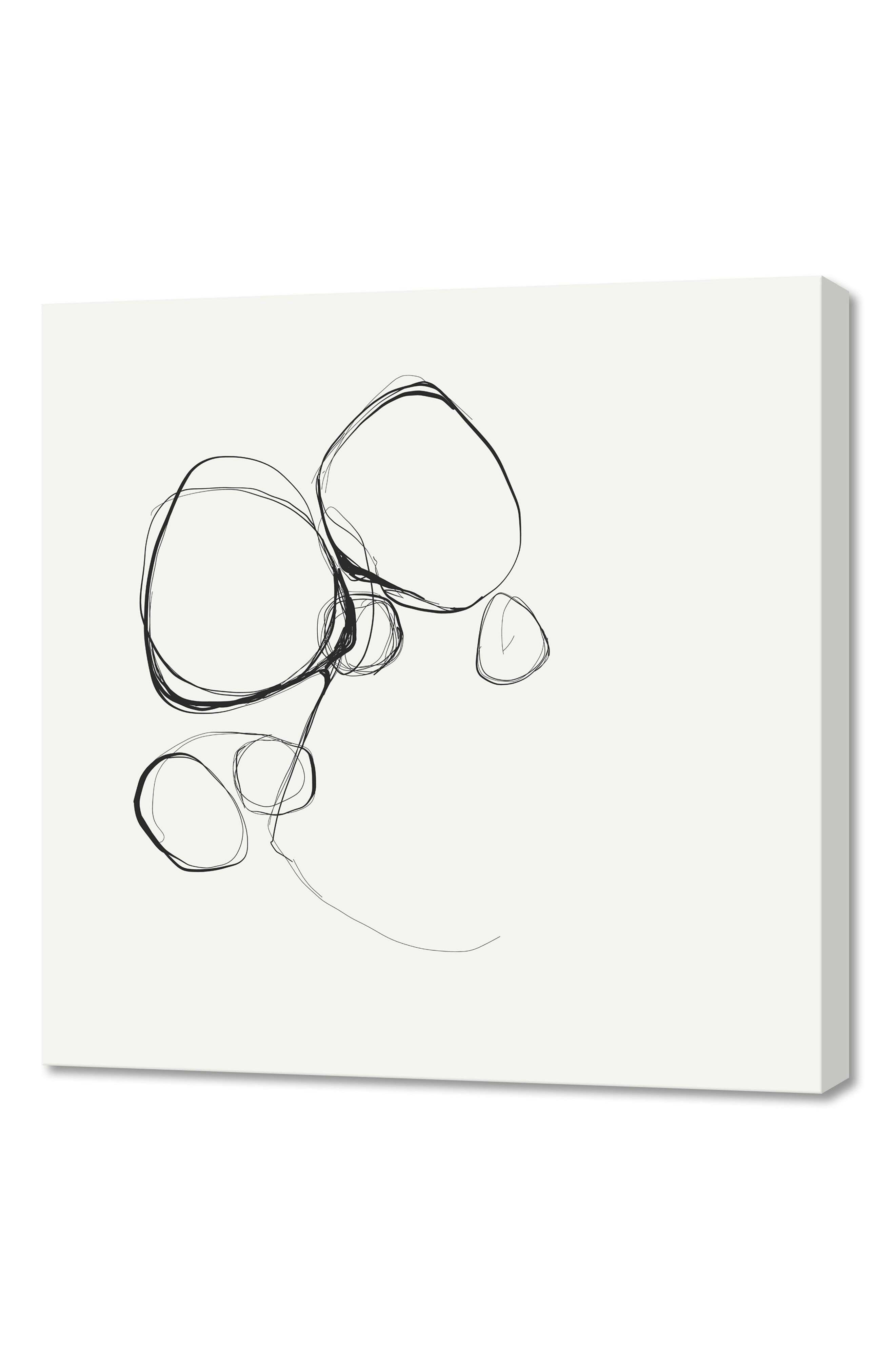 CURIOOS Abstract Line Art Canvas Print | Nordstromrack