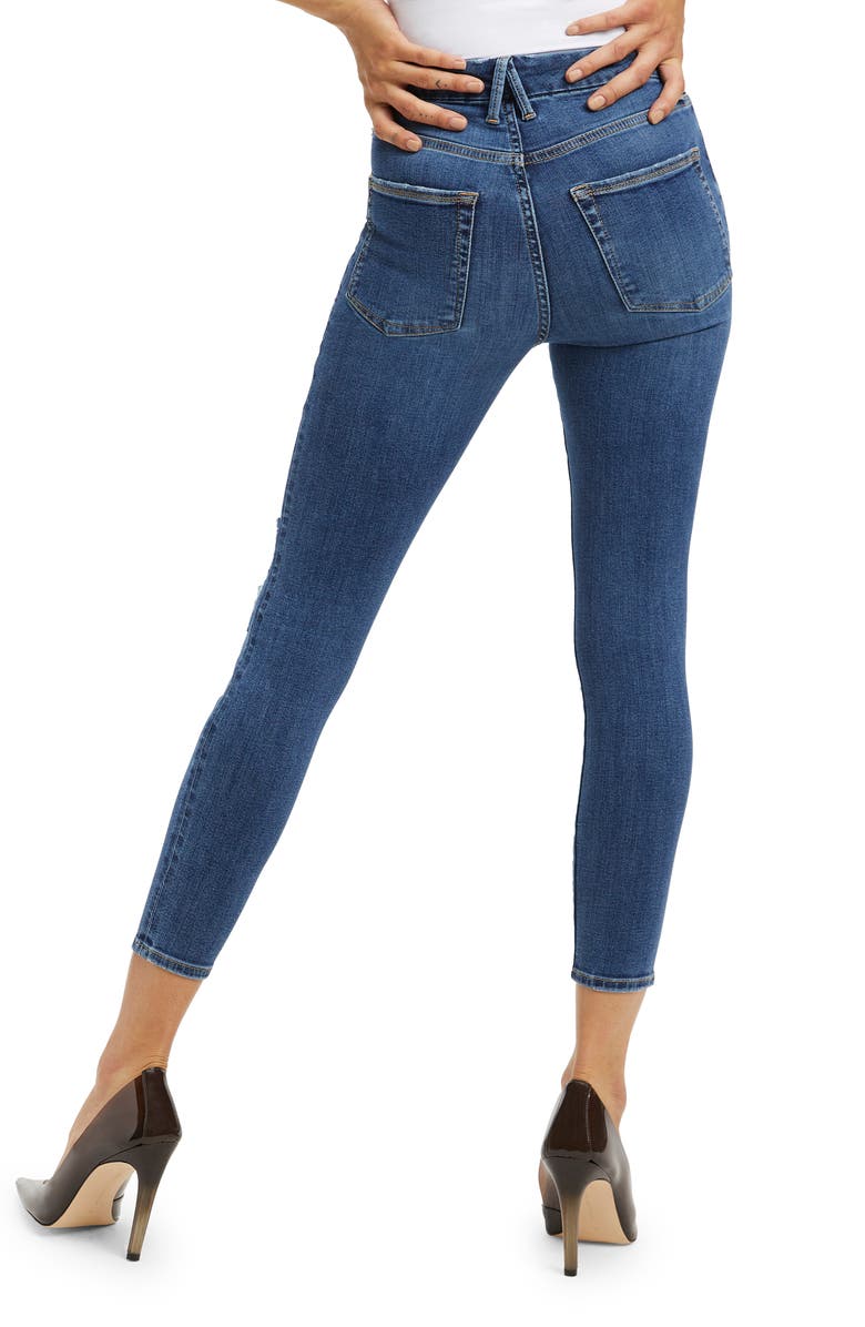 Good American Good Waist Organic Cotton Crop Jeans | Nordstromrack