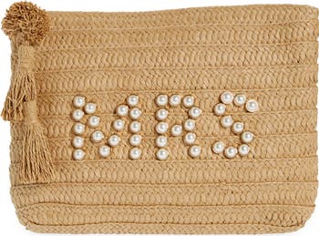 BTB Los Angeles Mrs Pearly Bead Clutch | Nordstromrack