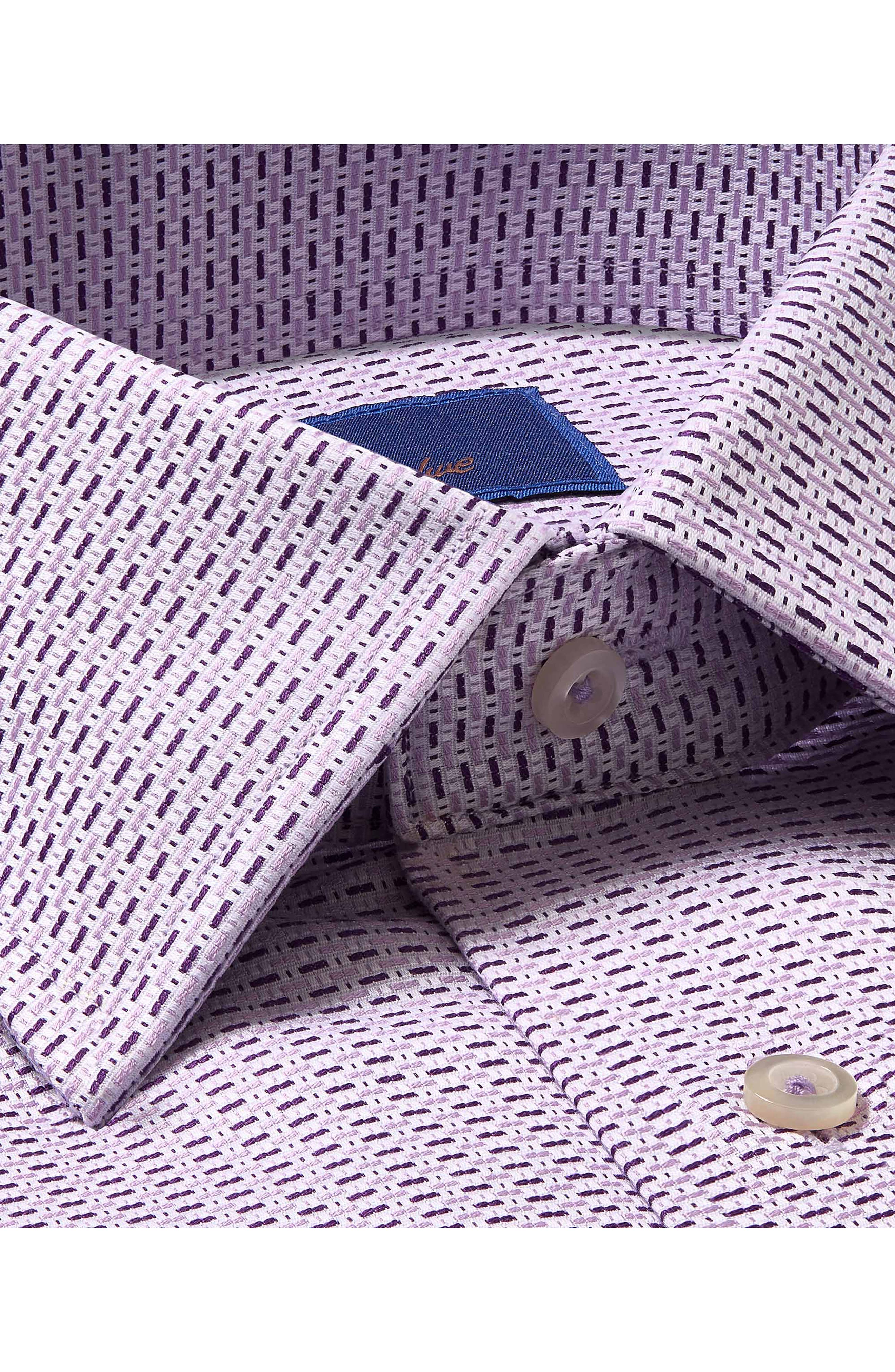 David Donahue Trim Fit Dobby Dress Shirt | Nordstromrack