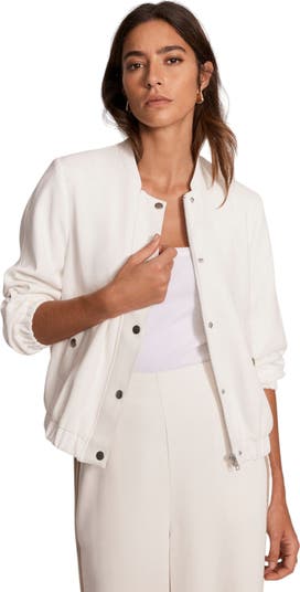 MINT VELVET Bomber Popper Jacket | Nordstrom