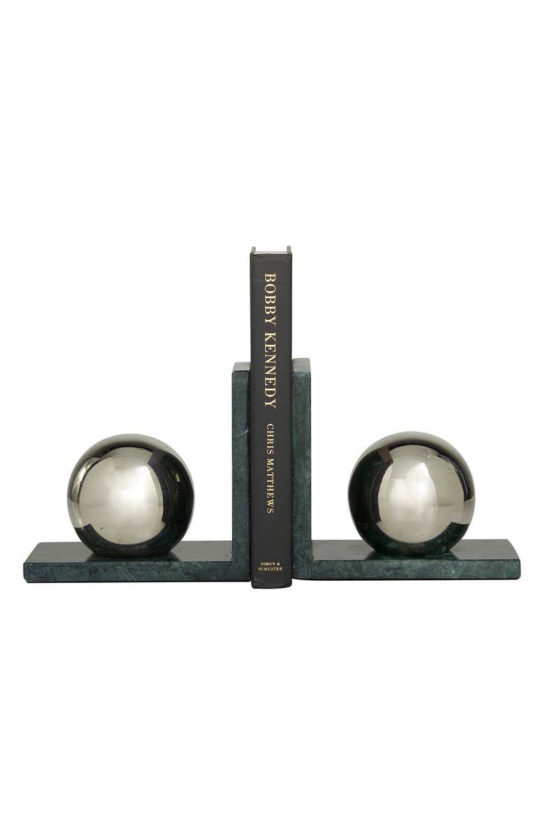 COSMO BY COSMOPOLITAN Silver Marble Orb Bookends | Nordstromrack