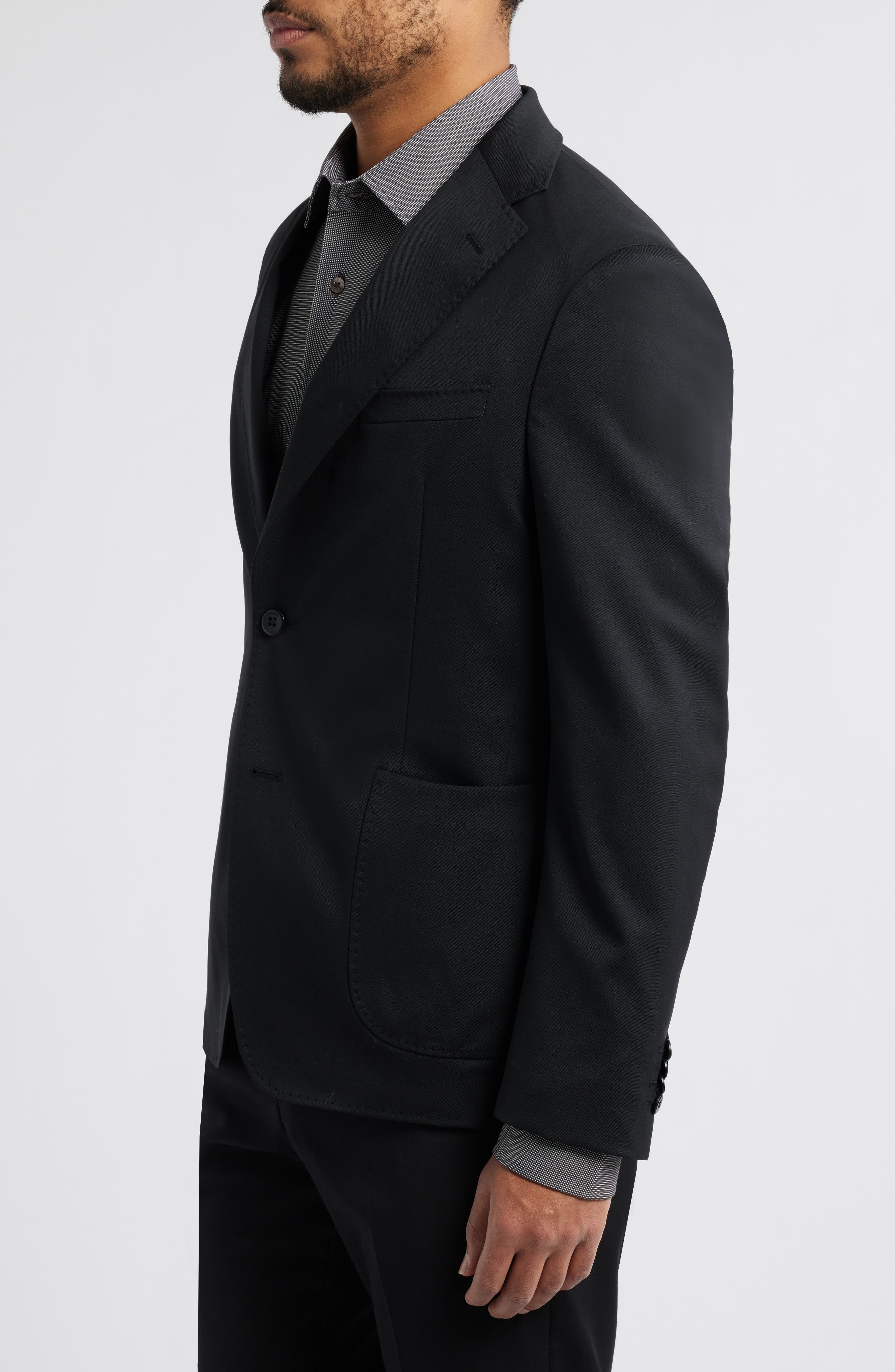 Zanella Samuel Solid Stretch Wool Sport Coat | Nordstrom