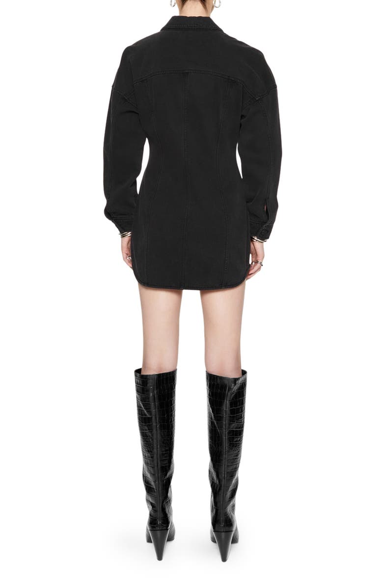 Rebecca Minkoff Florence Long Sleeve Denim Mini Shirtdress | Nordstromrack