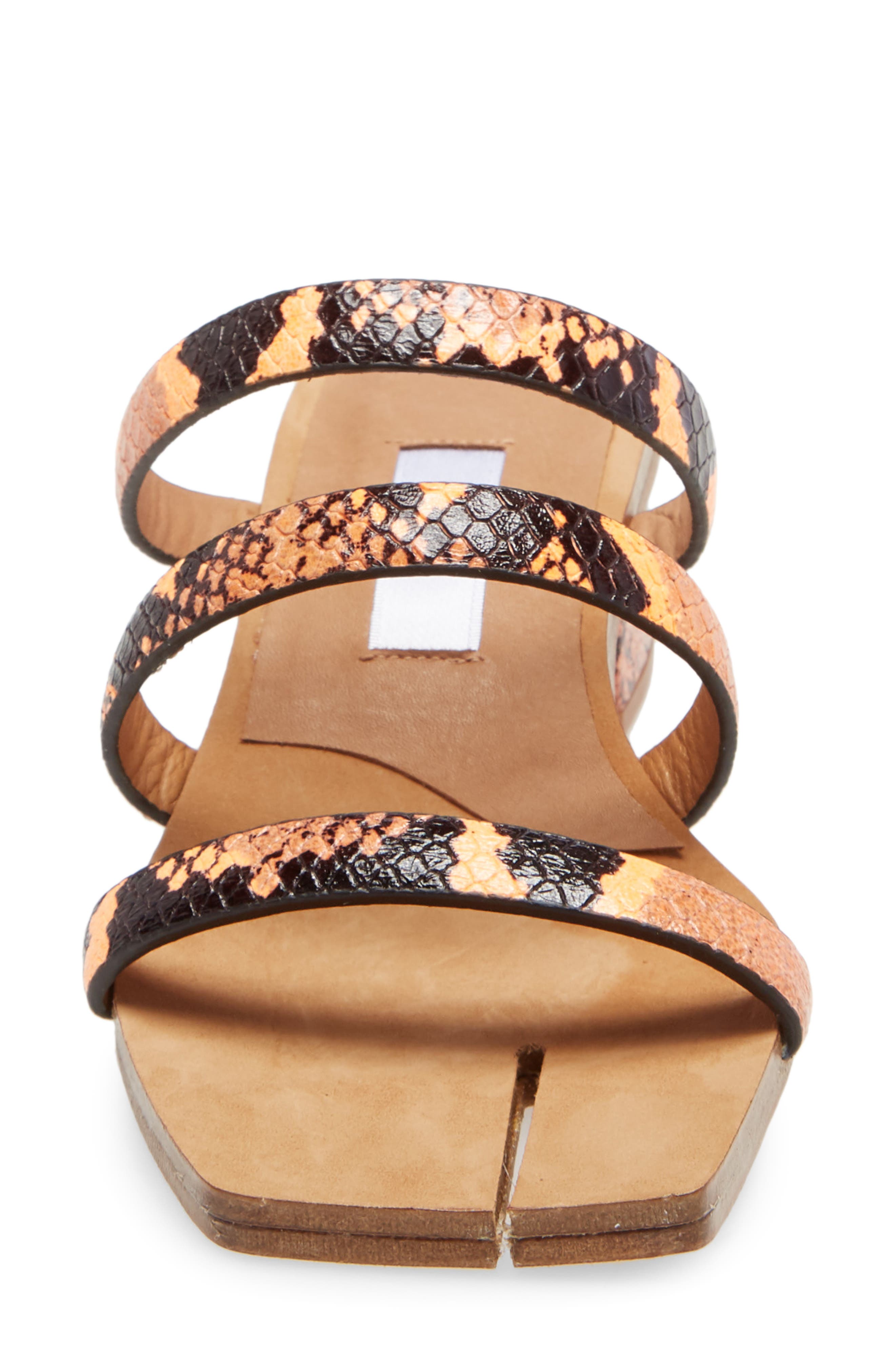 Miista Lynley Snake Embossed Slip-On Sandal (Women) | Nordstromrack