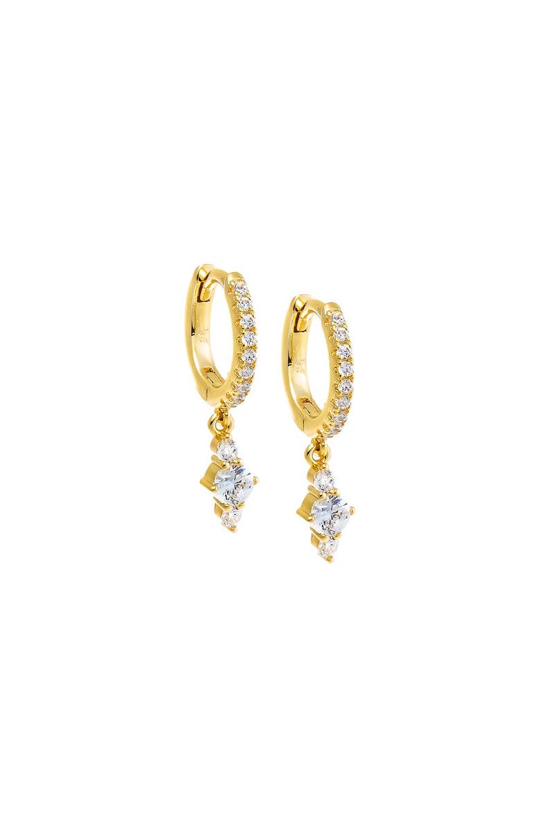 BY ADINA EDEN CZ Graduated Cluster Dangling Huggie Earring | Nordstrom