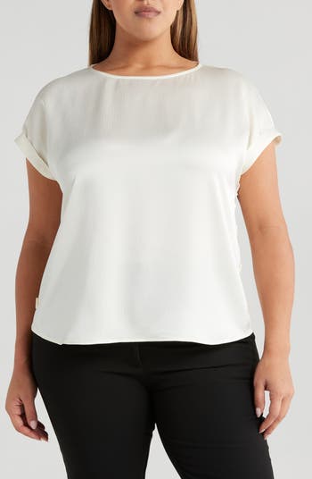 Jones New York Side Button Top | Nordstrom
