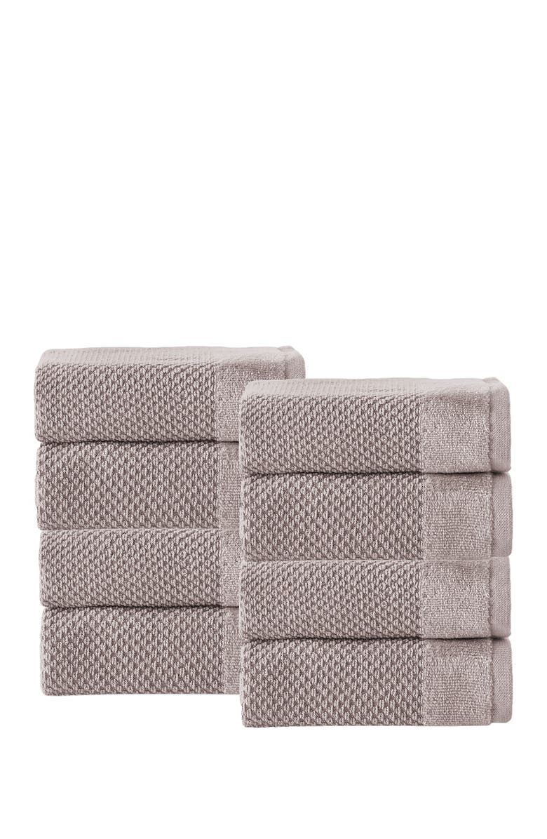 ENCHANTE HOME Incanto Turkish Cotton Wash Towel - Sand - Set of 8 ...