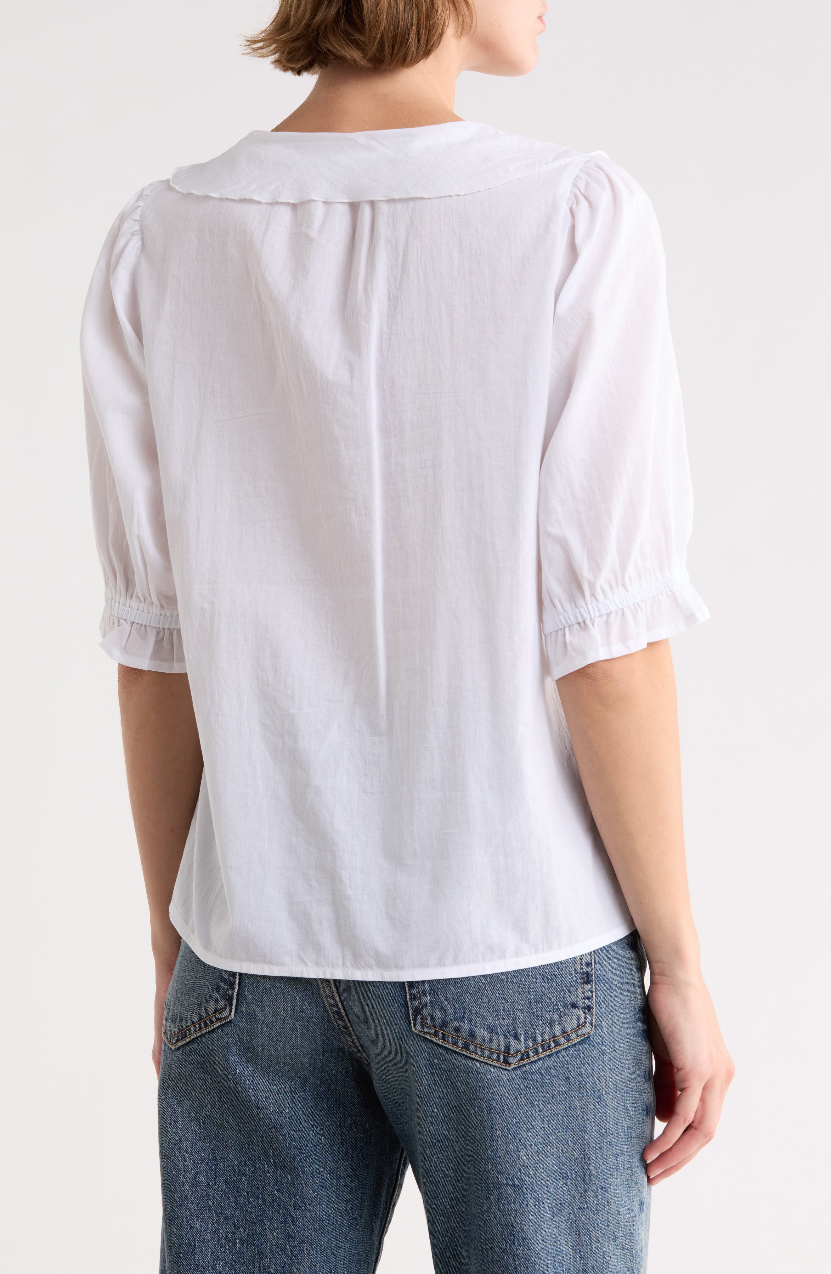 Trove New York Romantic Ruffle Button-Up Shirt | Nordstromrack
