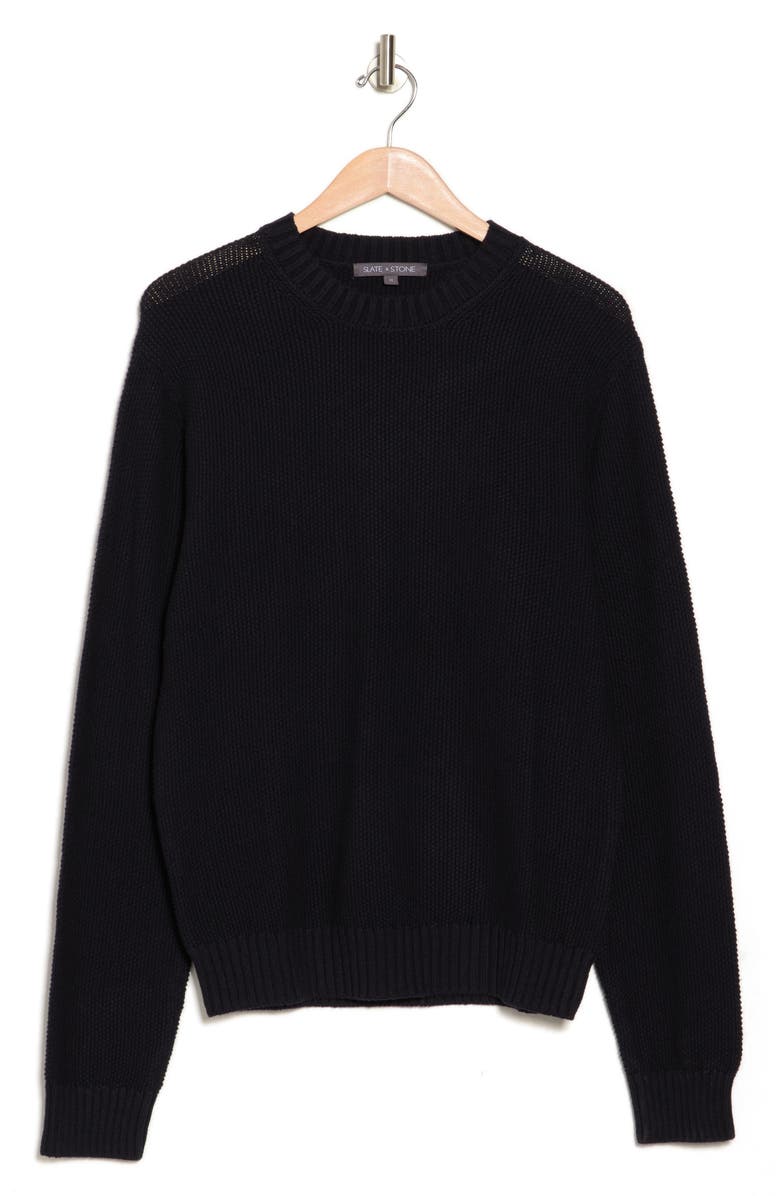 Slate & Stone Textured Weave Crewneck Sweater | Nordstromrack