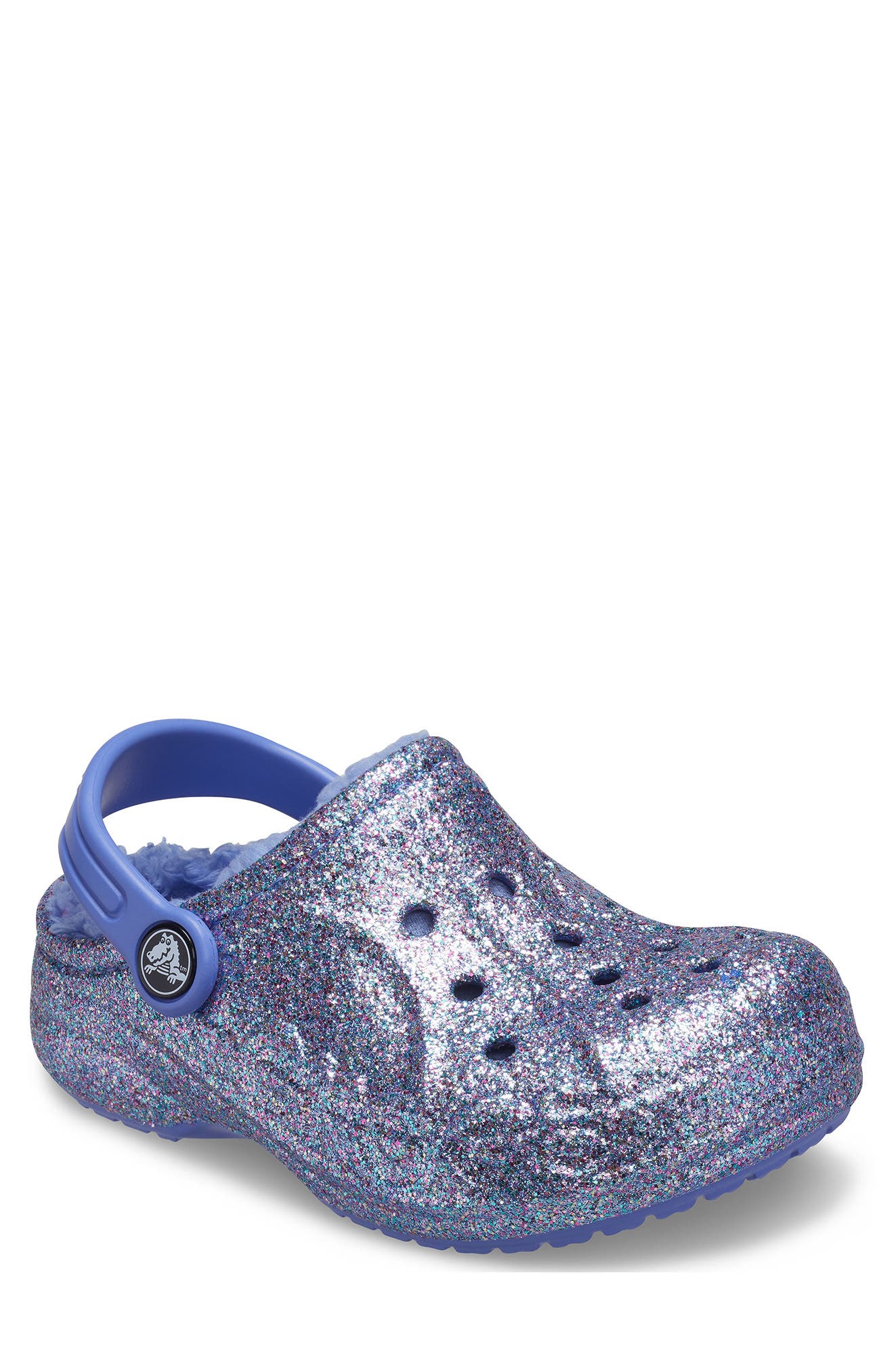 CROCS Baya Faux Fur Glitter Clog | Nordstromrack
