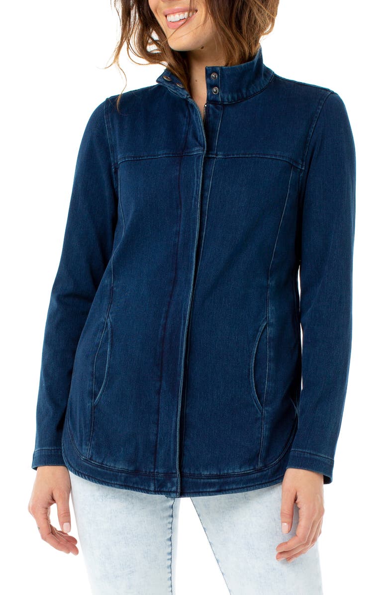 Liverpool Studio Zip Front Denim Jacket | Nordstromrack