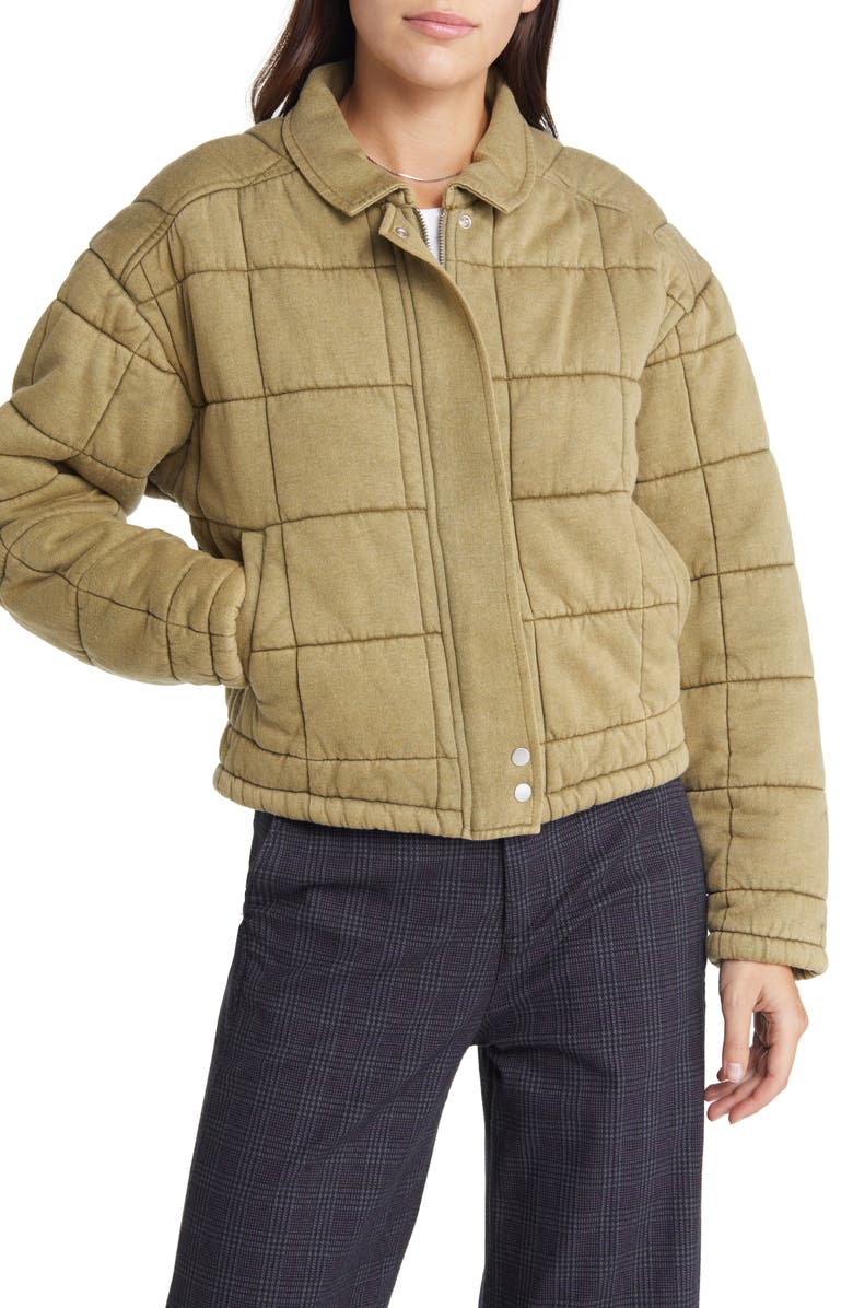 Treasure & Bond Box Quilted Bomber Jacket | Nordstromrack