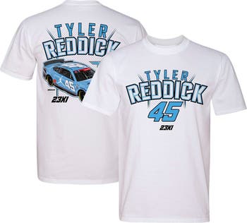 E2 APPAREL Men's White Tyler Reddick Jumpman Car Tri-Blend T-Shirt ...