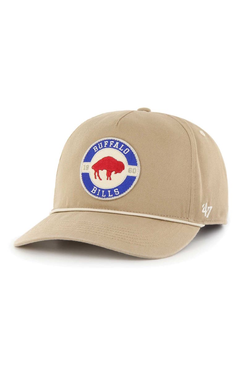 '47 Men's '47 Khaki Buffalo Bills Sierra Patch Hitch Adjustable Hat ...